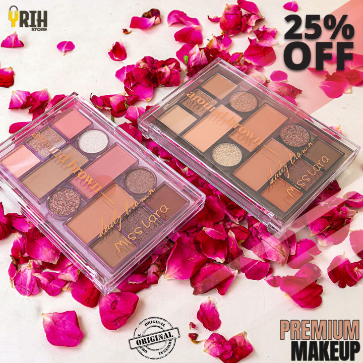 YRIH - Miss Lara 12-color Eyeshadow Palette Chocolate Color Earthy ...
