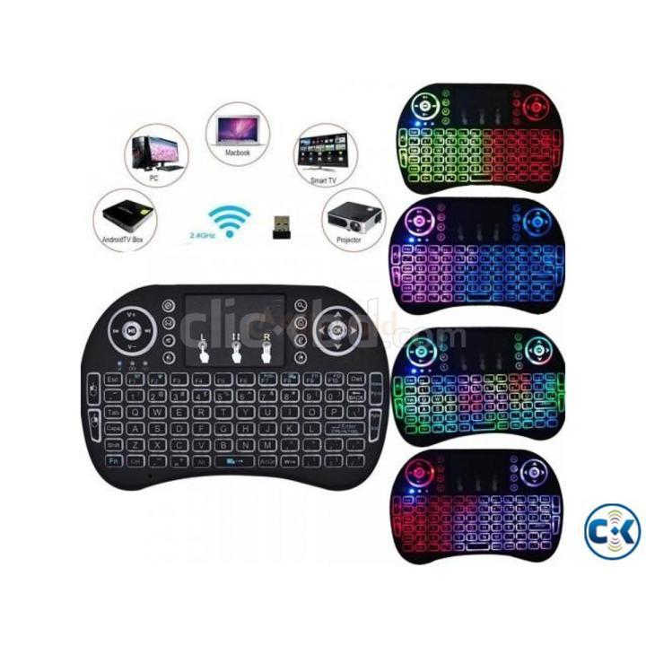 Mini Wireless Keyboard RF-500 with three Color Backlit RGB , 2.4GHz ...
