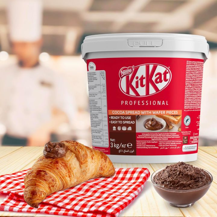 Kitkat Chocolate Spread with Small Pieces of wafer, 3 kg Cube ...
