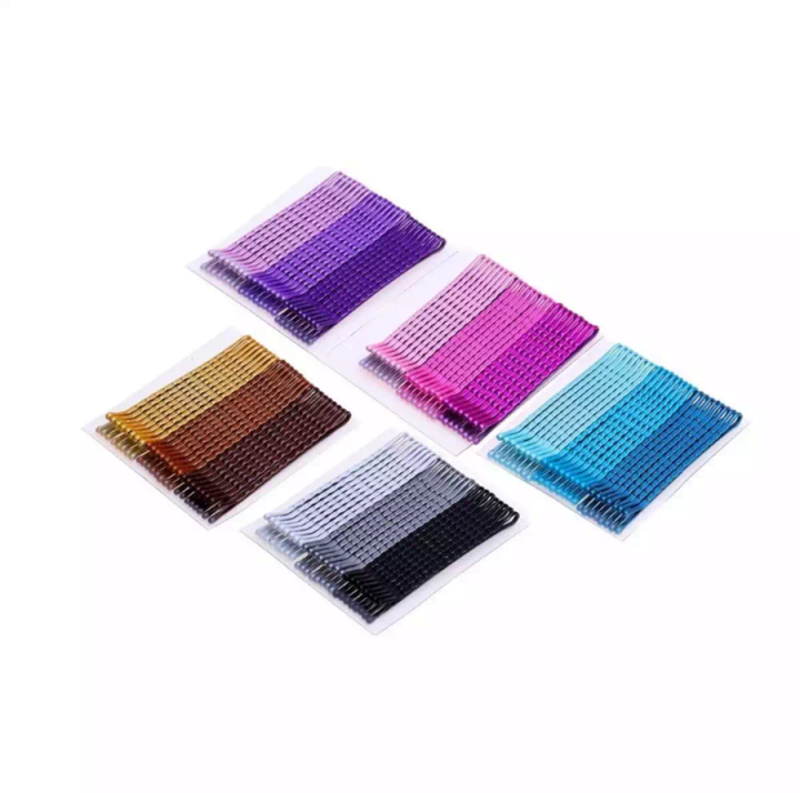 Pack of 120 Multi Shade Mini Glitter Bobby Pins for Kids - Girls ...