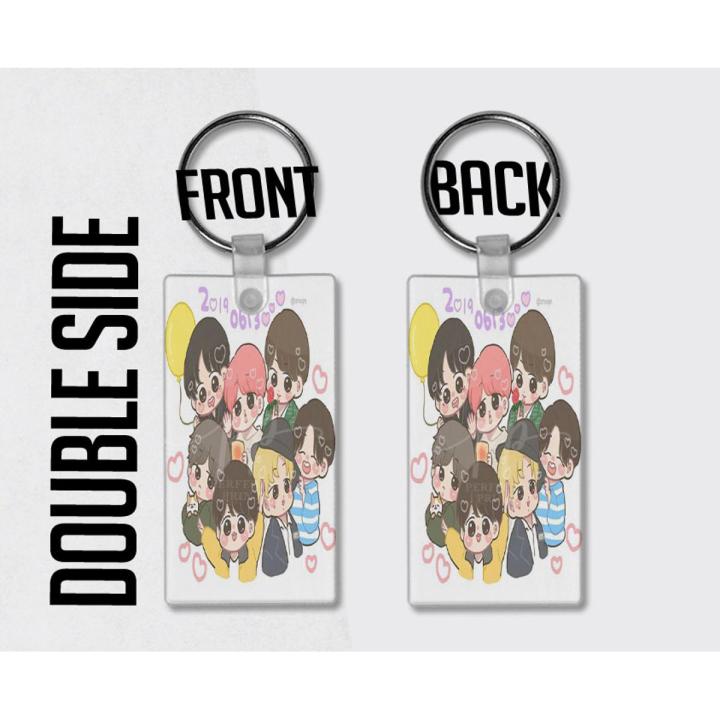 Bts Chibi Keychain Chibi School Bag quality Keychain | Daraz.pk