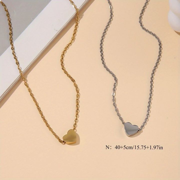 Heart Neckless | tiny heart necklace | Daraz.pk