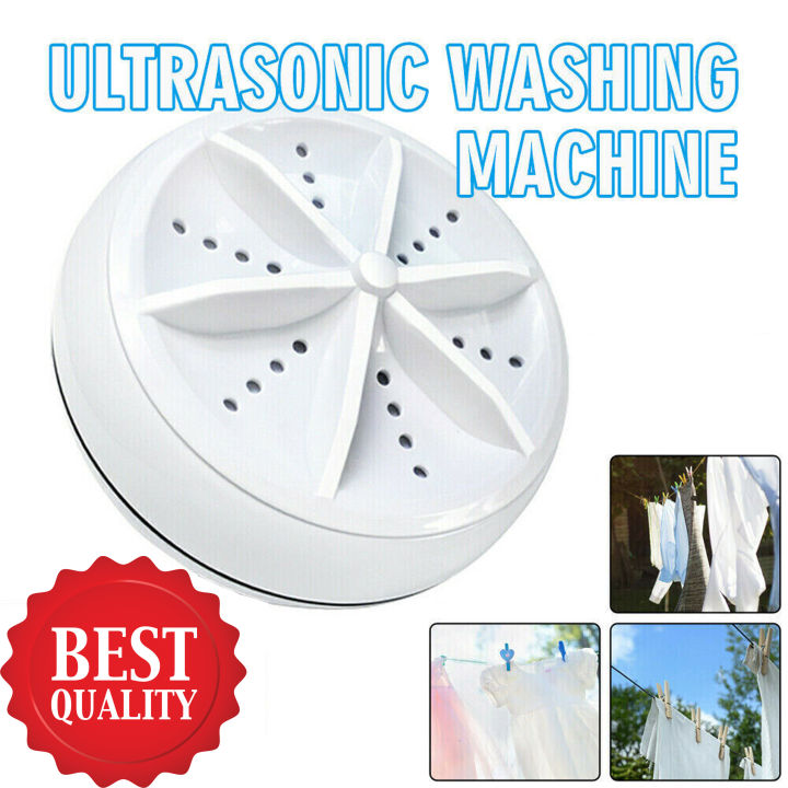 Portable Mini Washing Machine - Ultrasonic Turbine Clothes Dish Washer ...