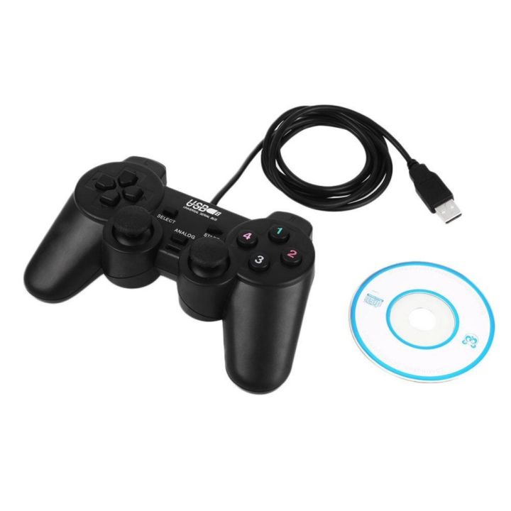Colour Black And Blue UCom Wired Game Controller Gaming Joypad Joystick ...