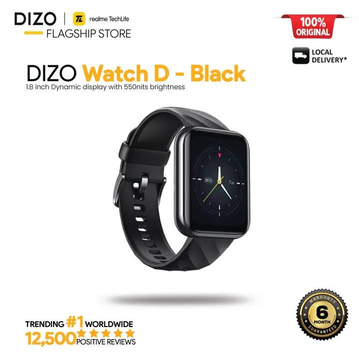 DIZO Watch D 1.8 inch Big display – Black | Daraz.pk