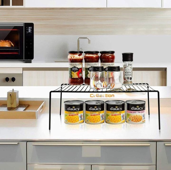 2pcs Heavy-Duty Metal Kitchen Cabinet Built-In Racks, Adjustable ...