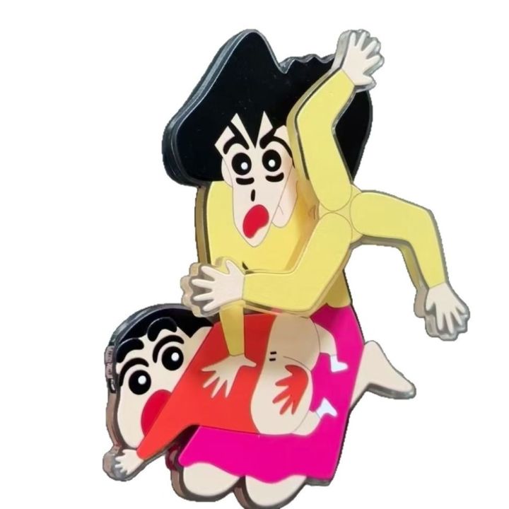 New Cartoon Magnetic Fridge Stickers Rotating Crayon Shin Chan ...