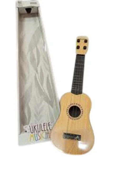 Beginner Wooden Ukulele for Kids & Toddlers | 17-Inch Mini Guitar Toy ...