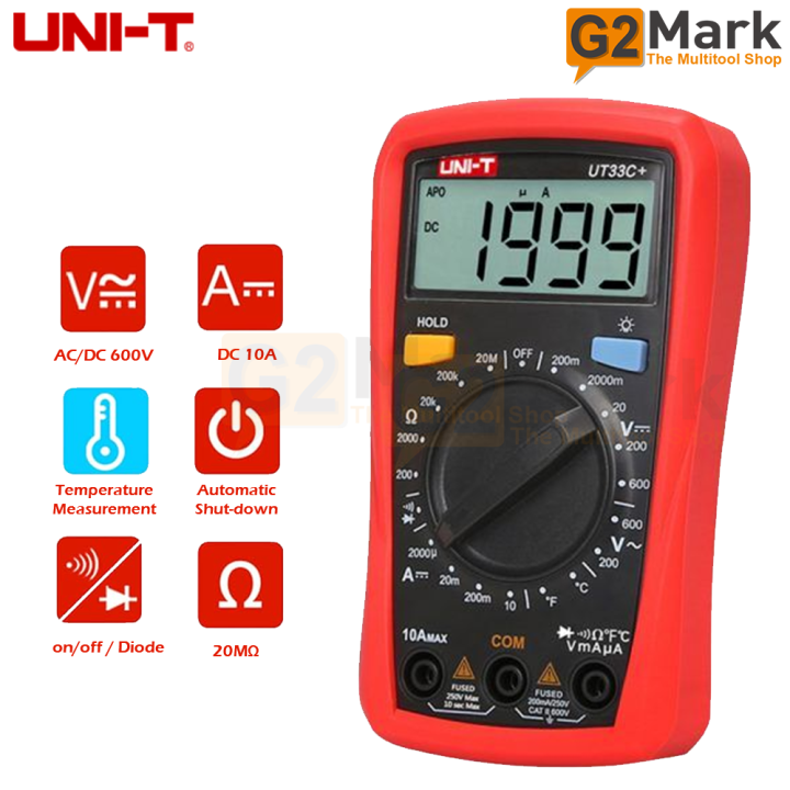UNI-T UT33C+ Palm Size Multimeter | Daraz.pk