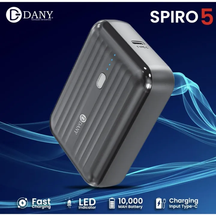 Danny SPIRO 5 ( PD/22.5W ) 10000 MAH Mini Size Power bank | Daraz.pk