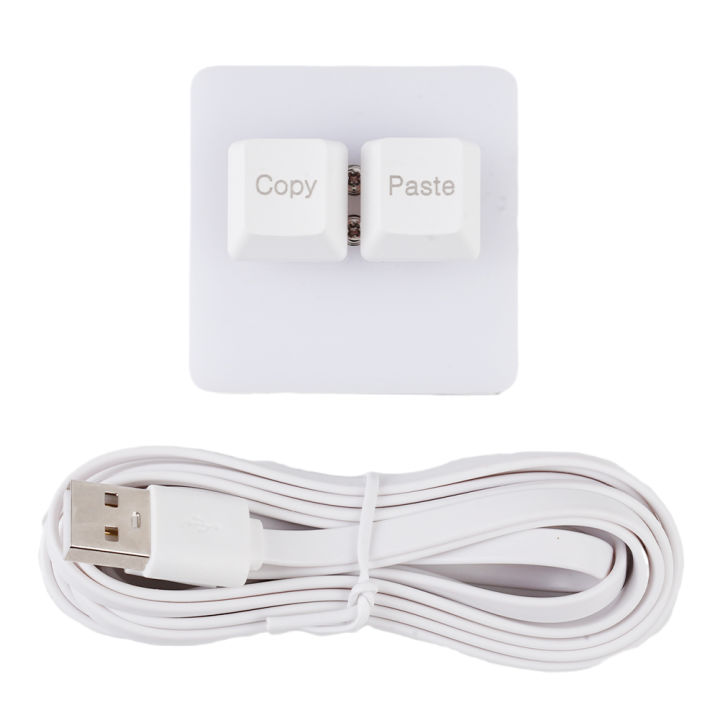 Printed DIY Custom Mini Keypad Copy and Paste 2 Keys Audio Shortcut Mechanical Keyboard USB ...