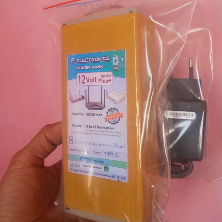 WiFi Router Power Bank 12v Volts Special Plus UPS Technology 20000 ...