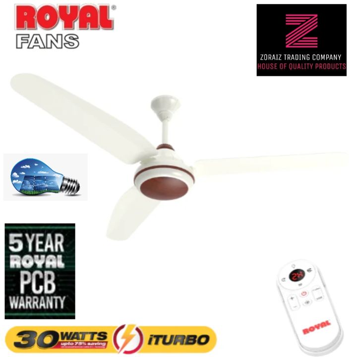Royal Fan Ceiling 56 inch 30watt Inverter i turbo Divine model Off ...