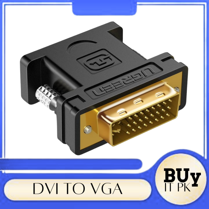 DVI-I to VGA Male to Female Adapter Converter - Gold Plated Connectors ...