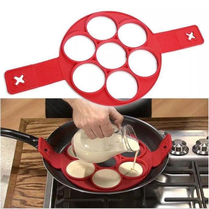 Pancake Egg Ring Maker Nonstick Cooking Tool Round Heart Pancake Maker ...