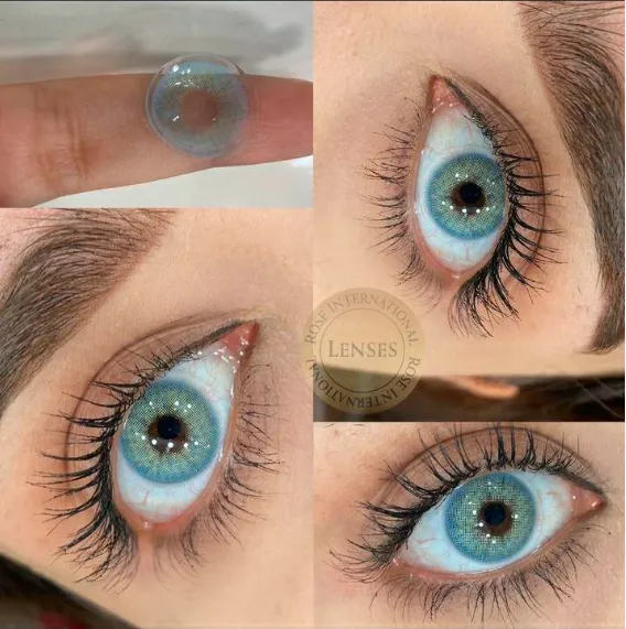 Eye Contact lens Multiple Shade lens Partywear Lens Shade Blue | Daraz.pk