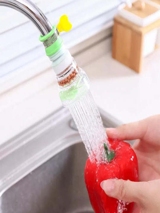 360 Degree Rotating Water Saving Faucet Aerator Spray Nozzle with Fan ...