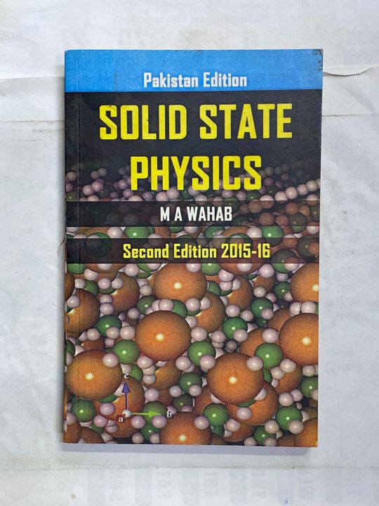 SOLID STATE PHYSICS SECOND EDITION BY MA WAHAB | Daraz.pk