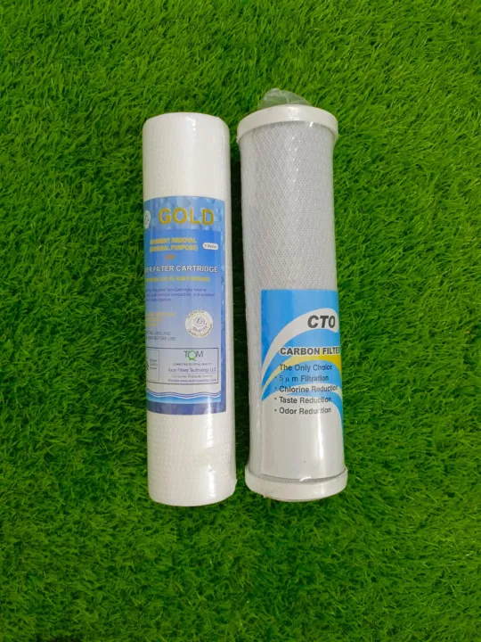 PPF pp sediment cartridge first stage and Carbon Block CTO second stage ...