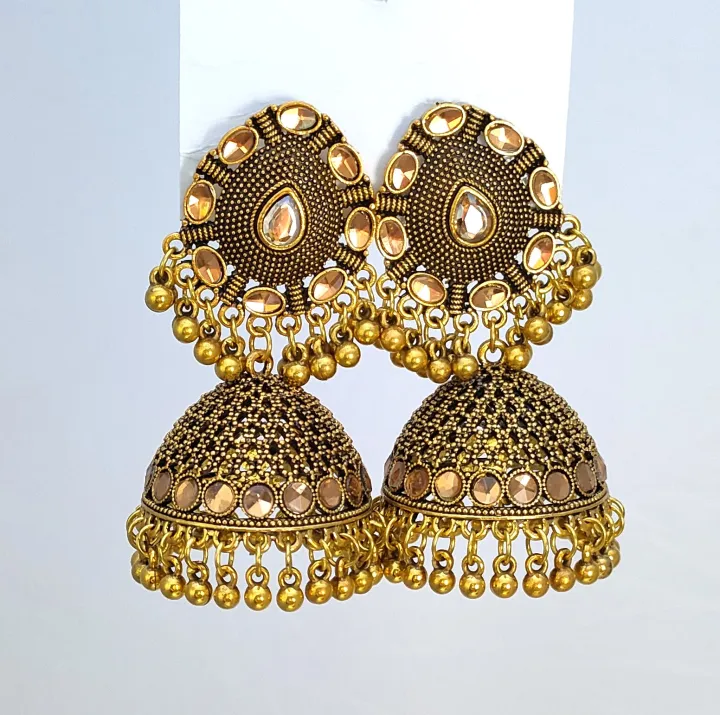 Beautiful traditional Bali Jhumka For Girls/Women | Daraz.pk
