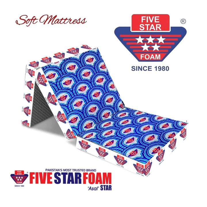 Five Star Foam Tri Fold Mattress | Daraz.pk