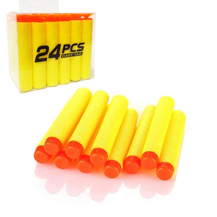 Nerf Soft Foam Darts - 24 Pieces - Yellow | Daraz.pk