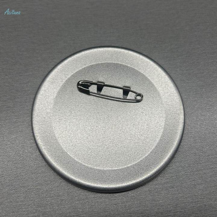 10x Blank Button Badge Parts Set Badge Making Supplies for Presents ...