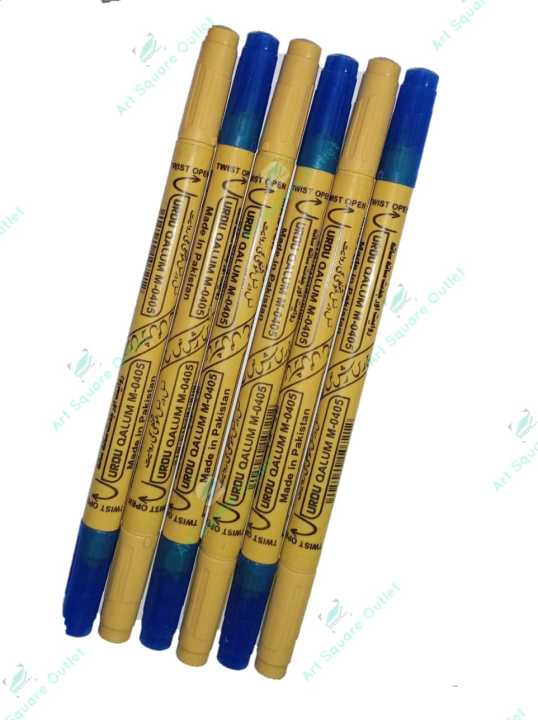 cut marker 2 in 1 cut marker pack of 6 cut marker blue color | Daraz.pk
