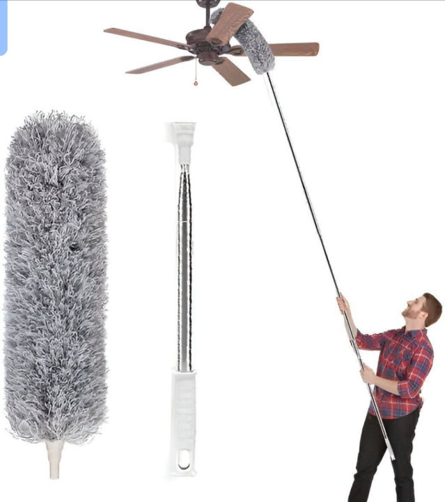 OShop Offers Microfiber Feather Duster 100 Inch Extendable Cobweb ...