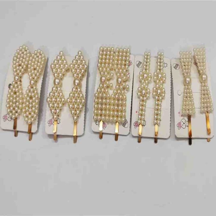 Hair Pin Pearl Bow Embedded For Women | Beautiful Hair Pins | 5 ...