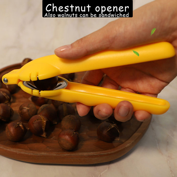 2 In 1 Chestnut Opener Machine Stainless Steel Quick Clip Walnut Pliers ...