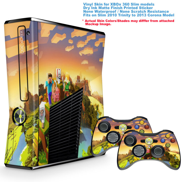 Minecraft Skin Sticker for Xbox 360 Slim Model | Daraz.pk