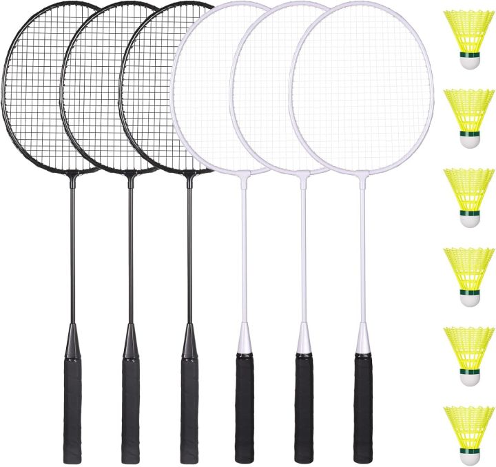 Badminton Rackets Set with 1 Shuttlecocks Lightweight Badminton Set of ...