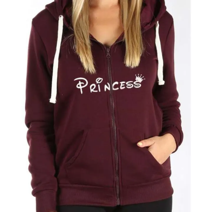 ETERNAL GARMENTS 11.11 Brown princess zipper hoodie for girls and women ...