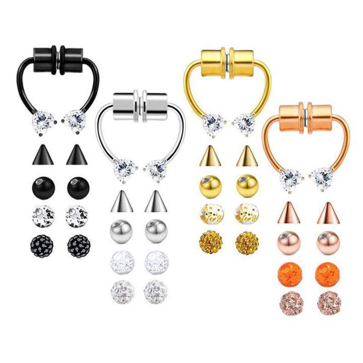 2024 Piercing Nose Ring Alloy Nose Piercing Hoop Septum Rings For Women ...