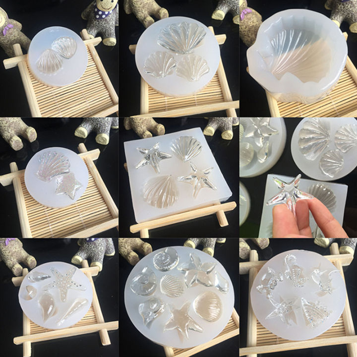 Silicone Mold DIY Shell Starfish Conch Silicone Chocolate Mold Baking ...