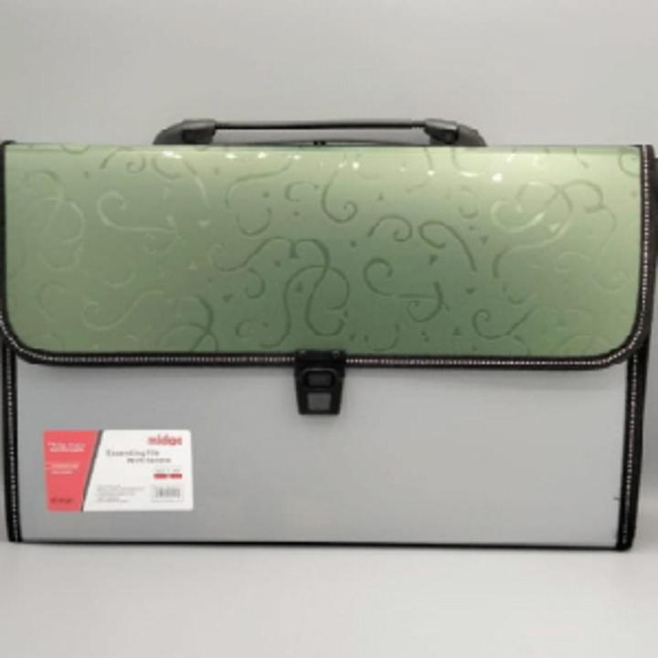 TRANBO Plastic Expanding Bag File Folder with 13 Section Pockets, FC ...