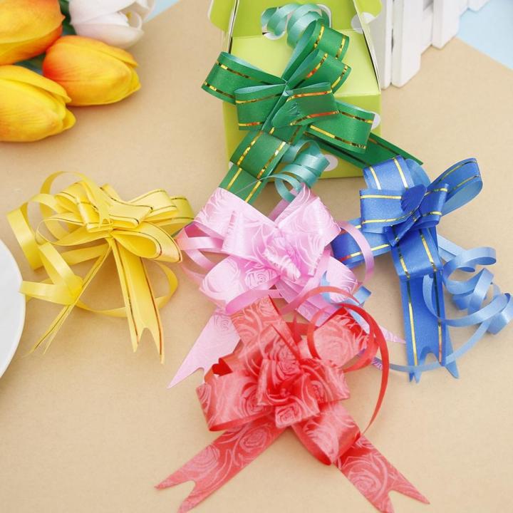 40pcs Pull Bow Ribbons Gift Packing Wrapping Happy New Year Wedding ...