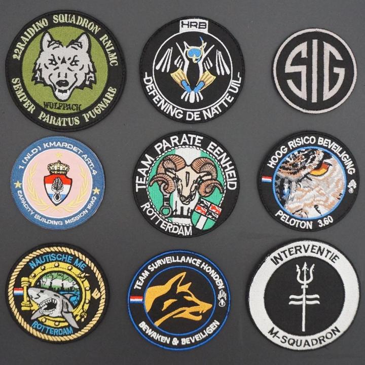 【Customized military tactics 3D Embroidery Velcro Patch /Badges/armband ...