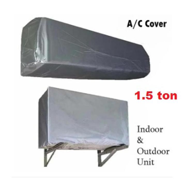 AC Dust Cover For Indoor & Outdoor Unit - Silver (1 Ton-1.5 Ton-2 Ton ...