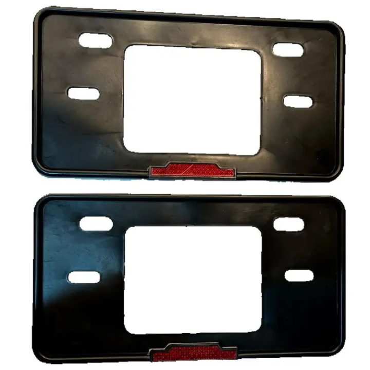 2Pc Car Front , Back Number Plate Frames License Plate Cover With ...
