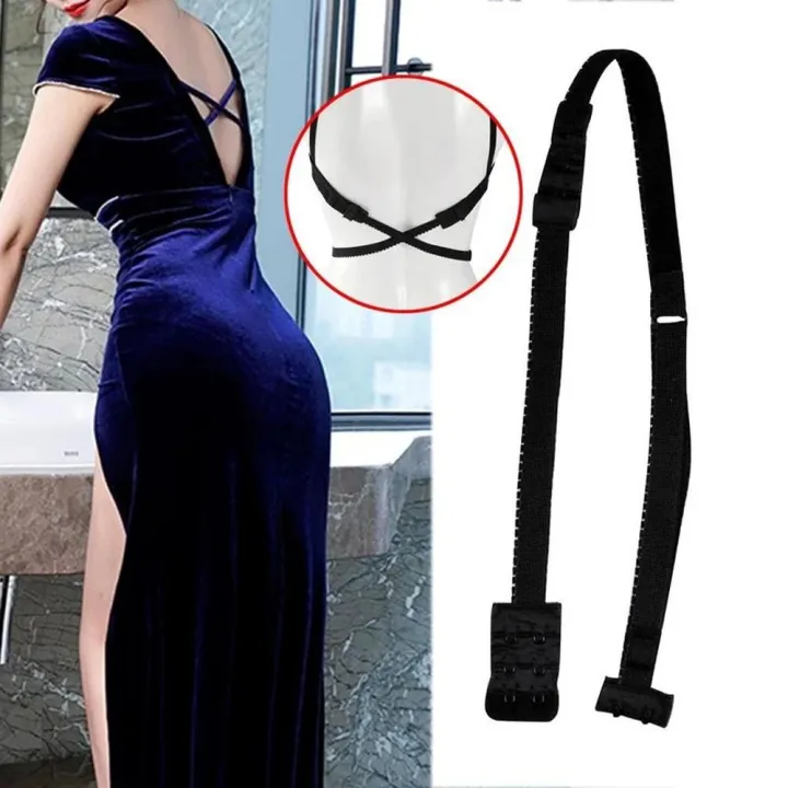 Fashion Low Back Dresses Deep V-neck Underwear Extender Hook Backless ...
