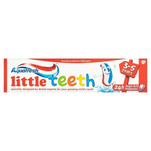 Aquafresh Little Teeth Fluoride Toothpaste 3-5 Years (50ml) | Daraz.pk