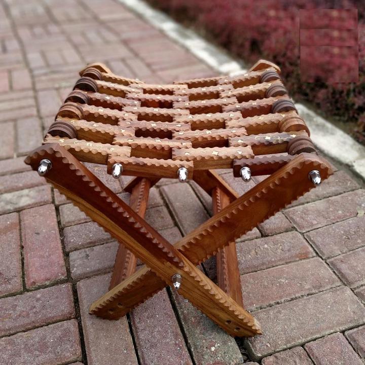 Wooden Prayer Stool Combination Of Wooden Pieces With Brass Work art ...