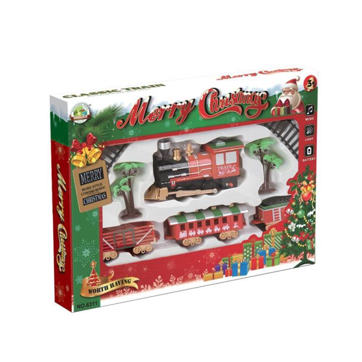 Electric Track Train Light Music Function Rail Car Compartment ...