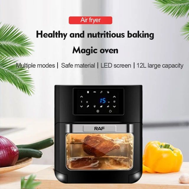 RAF Digital Touch Panel XXL Air Fryer Oven 12 Litre 1700W R.5293 - Black | Daraz.pk