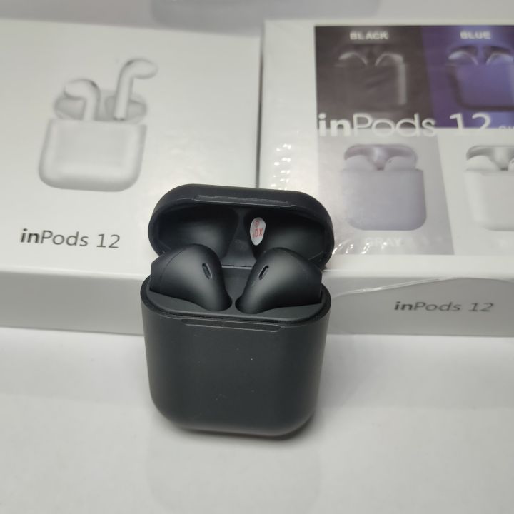 i12 TWS AirPods Wireless Earbuds, IPX5 Waterproof, Dual Sport Stereo ...