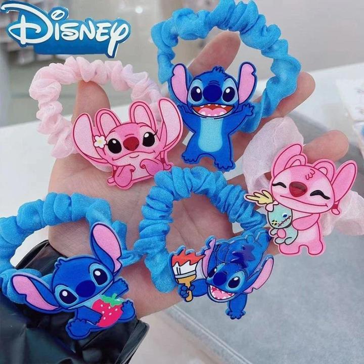 1/3pcs Disney Lilo and Stitch Hair Rope for Women Kawaii Stitch Acrylic ...