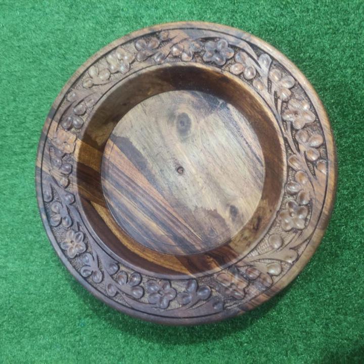wooden plate set for decoration engaraving and carving | Daraz.pk