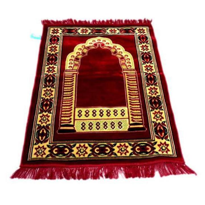 Traditional Turkish Style Prayer Rug | Jai Namaz | Janamaz Prayer Mat ...